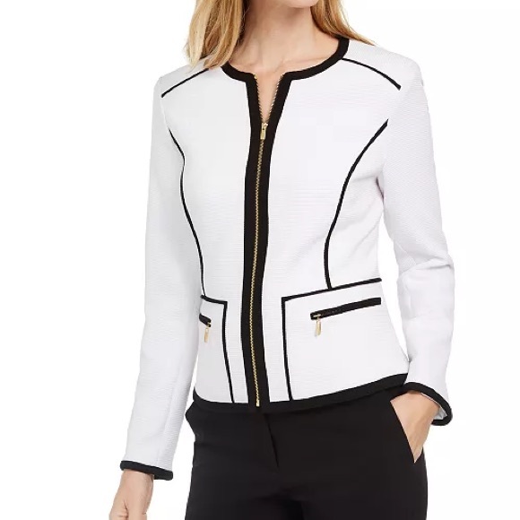Calvin Klein | Jackets & Coats | Calvin Klein Black And White ...